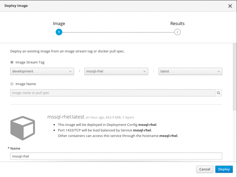Running Microsoft SQL Server pod on OpenShift - Red Hat Developer
