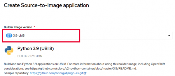 Install an application from source code in a GitHub repository using the OpenShift web console ...